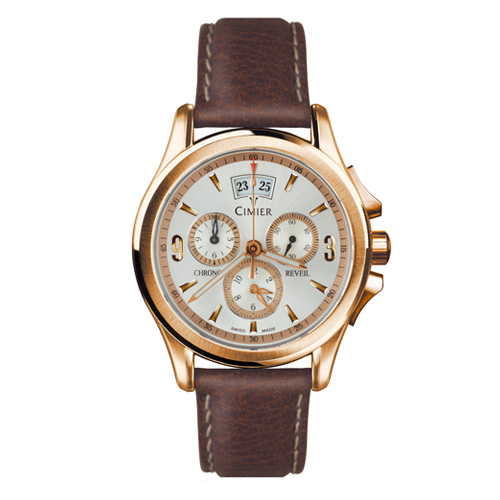 Cimier Rose Gold Reveil Watch