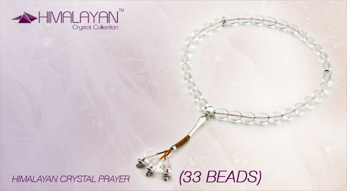 Himalayan Crystal Prayer Beads (33 Beads)